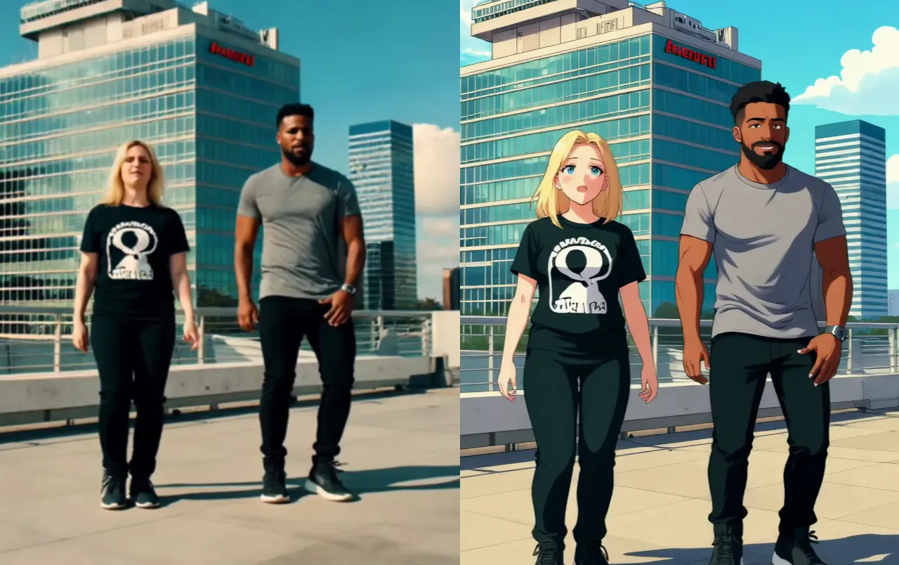 免费AI视频转视频生成器 | 智能视频风格转换与特效增强工具，一键打造专业级视觉大片，效果震撼升级！